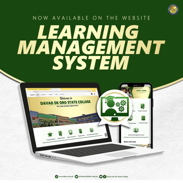 𝗘𝗬𝗘𝗦 𝗛𝗘𝗥𝗘! Davao de Oro State College is pleased to announce the relaunch of the revamped DDOSC ...
