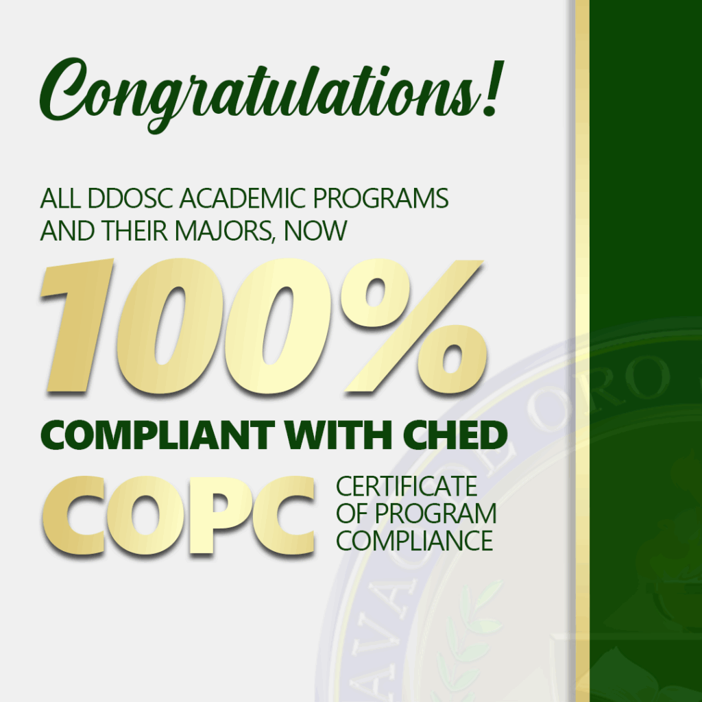 𝗘𝗬𝗘𝗦 𝗛𝗘𝗥𝗘! Davao de Oro State College is pleased to announce the ...